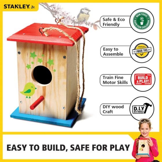 Birdhouse Kit Stanley Jr. - RED TOOL BOX
