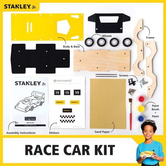 Race Car Kit Stanley Jr. - RED TOOL BOX